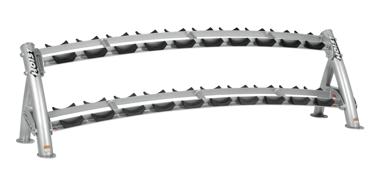 Hoist 2-Tier Horizontal Dumbbell Rack – commercial.fitnessexchange